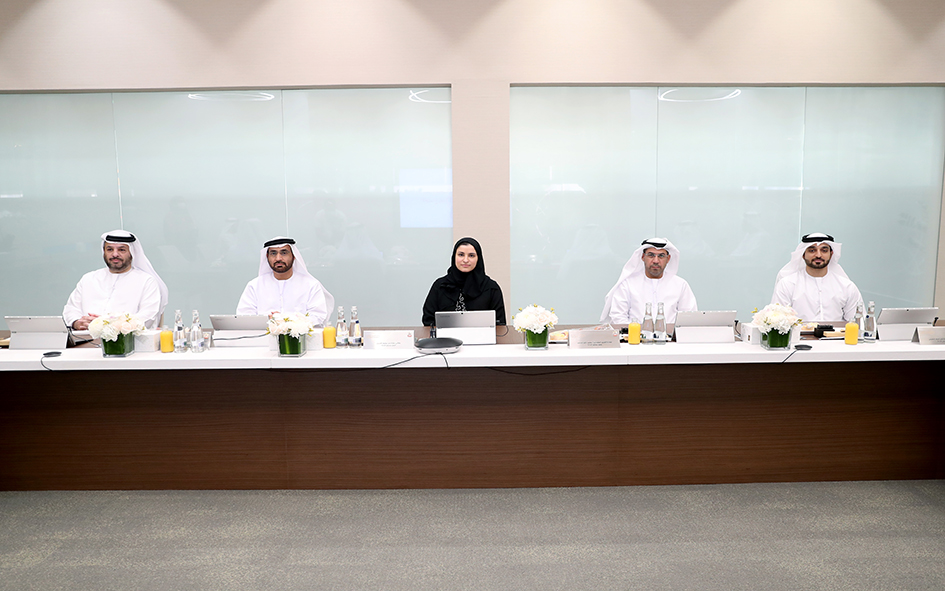 UAE Space Agency Board members review the latest developments and ...
