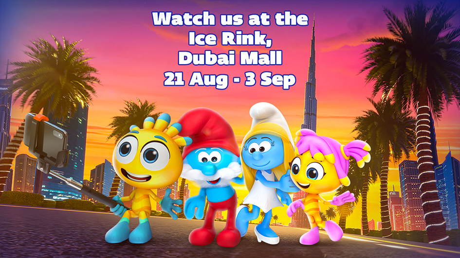 MODESH AND DANA MEET THE SMURFS TO CELEBRATE DUBAI SUMMER SURPRISES ...