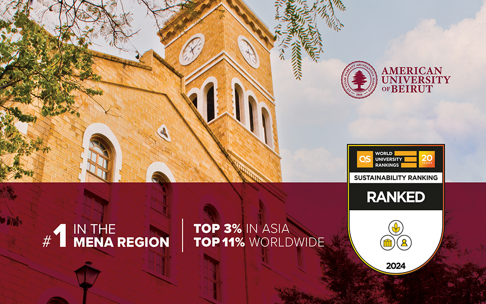 AUB remains 1st in the MENA region and among the world’s top in the QS ...