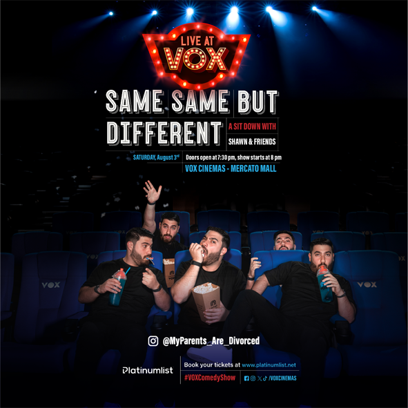 Catch comedian Shawn Chidiac at VOX Cinemas in‘Same Same, But Different ...