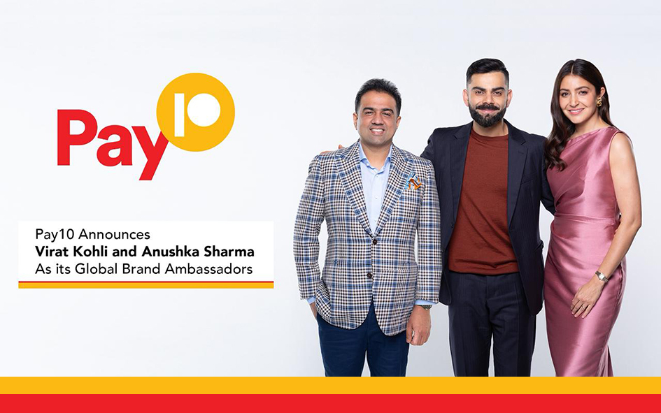 PAY10 ANNOUNCES VIRAT KOHLI AND ANUSHKA SHARMA AS GLOBAL BRAND ...